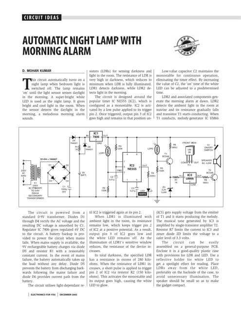 AUTOMATIC HEAD LIGHT DIMMERS | DOCX | Consumer Electronics | Technology & Computing