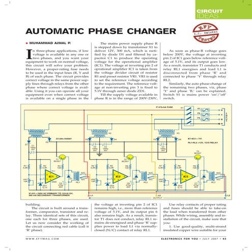 Automatic phasechanger | PDF