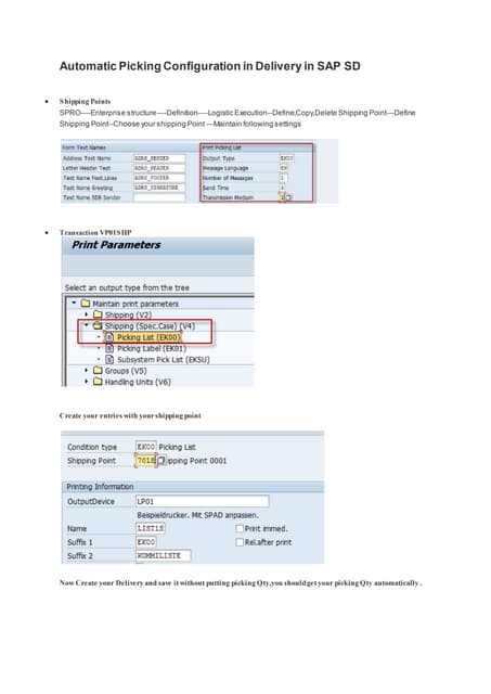 Sd configuration steps for automatic batch determination in delivery | PDF | Operating Systems ...