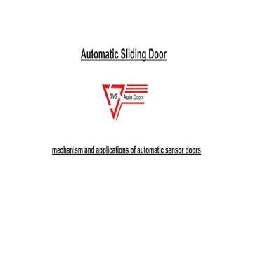 Automatic door system of bus door | PDF
