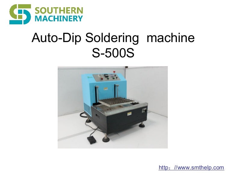 Automatic solder dipping machine