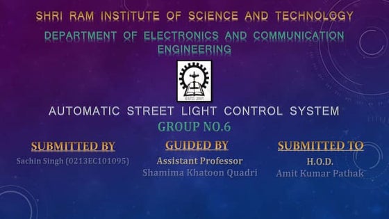 Automatic room lighting system | PPT