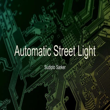 Automatic street light | PPT