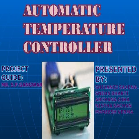 Automatic temp controller | PPT | Computing | Technology & Computing