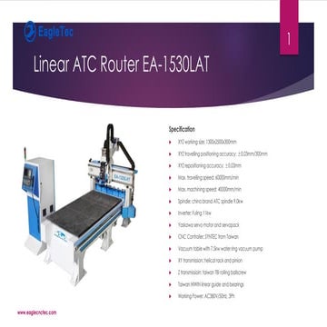 Automatic tool changer cnc router catalog | PPT