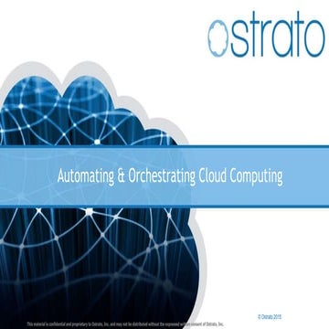 Automating And Orchestrating Cloud Computing Ppt 