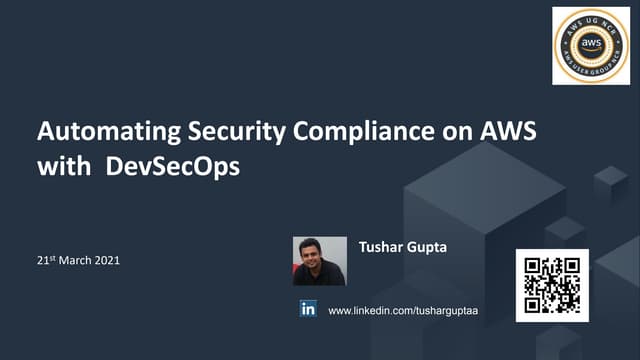 Automating Security Compliance On Aws With Devsecops Ppt
