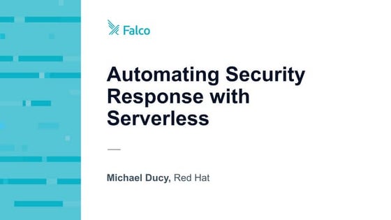 Kubernetes Security With Falco And Falco Talon Ppt