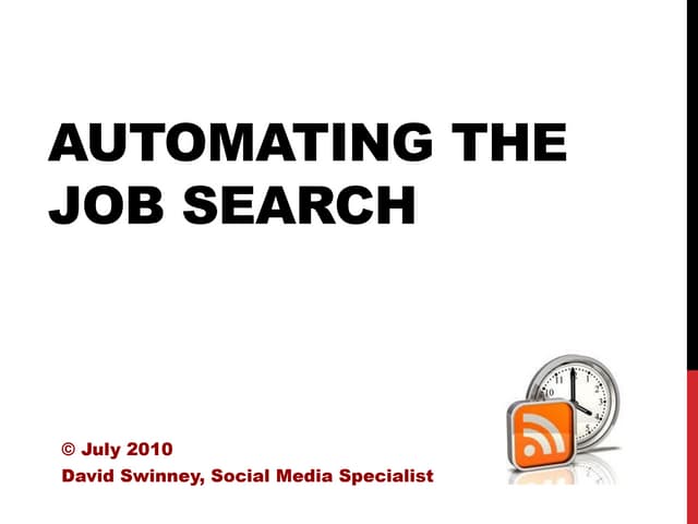 Automating the Job Search | PDF Automating the Job Search | PDF