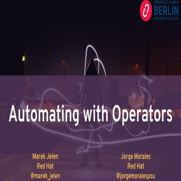 Automating Stateful Applications With Kubernetes Operators Openstack
