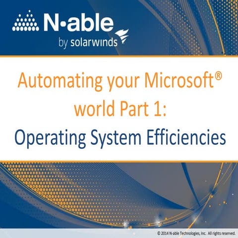 Automating your Microsoft World Part one | PDF