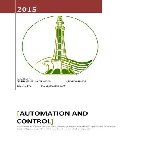 Automation | PDF