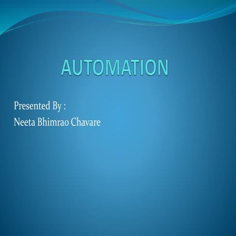 Automation | PPT