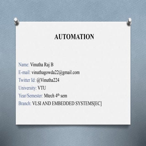 Automation | PPT