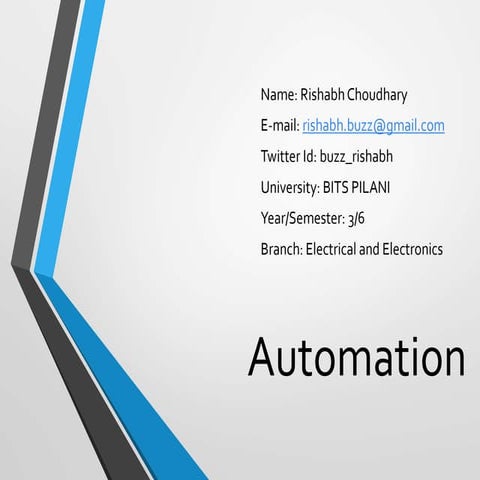 Automation | PPT