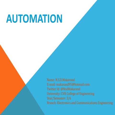 Automation | PPT