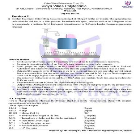 Automation And Robotics Week 05 Theory Notes 20me51i Pdf