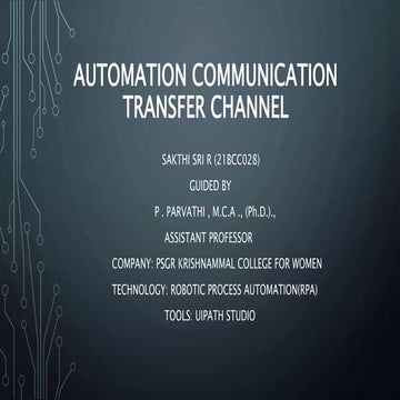 Suganthidpsgrkcw presentations