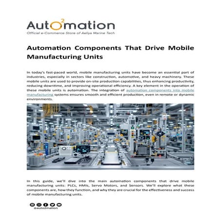 Automation Components That Drive Mobile Manufacturing Units.pdf