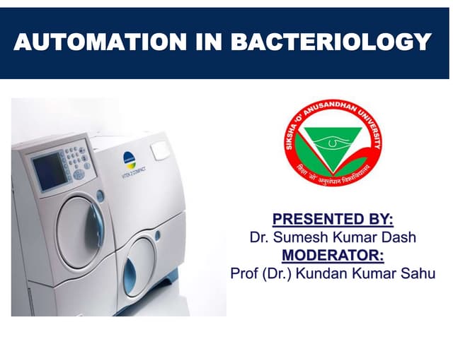 Automated blood culture system part 1 | PPTX