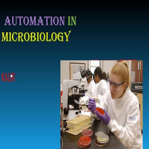 Automated blood culture system part 1 | PPTX