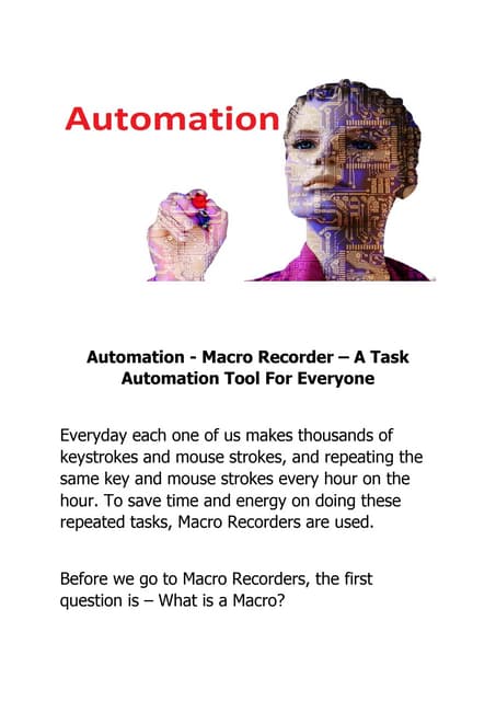 Automation macro recorder_ a_task_automation_tool | PDF Automation macro recorder_ a_task_automation_tool | PDF