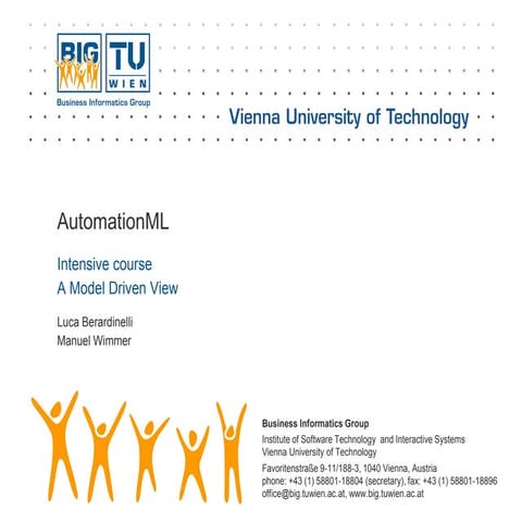 Automationml A Model Driven View Pdf Web Design And Html Internet