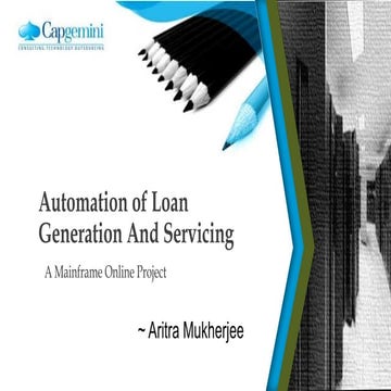 Automation of loan generation and servicing | PPT