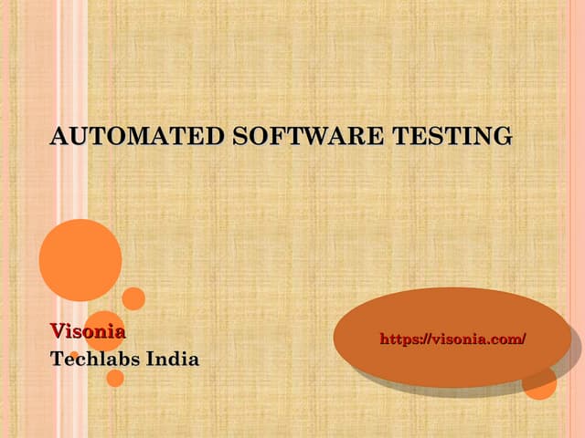 Automation Testing Ppt 3805