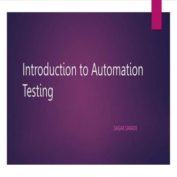 Automation Testing Theory Notes Pptx