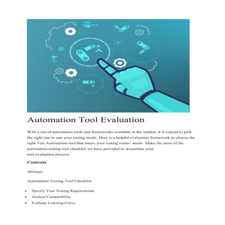 Automation Tool Evaluation............pdf