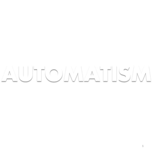 Automatism vol. 01 | PPT