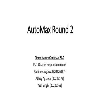 quarter suspension model in MatLab simulink | PPT