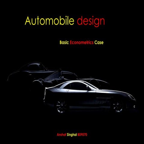 Automobile design | PPTX