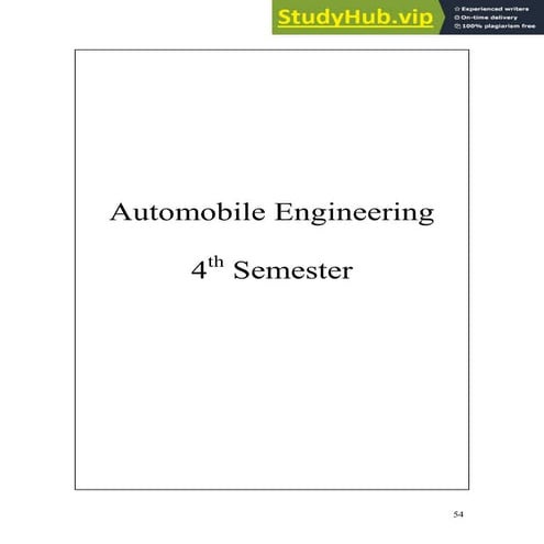 Automobile Engineering | PDF