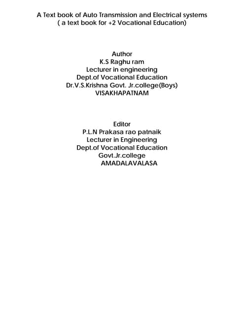 Automobile engineering | PDF