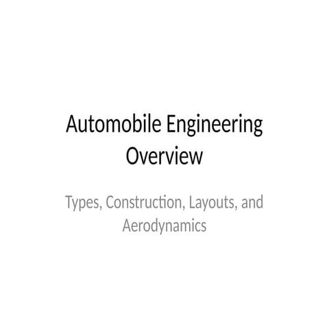 automobile engineering for higher studies | PPTX
