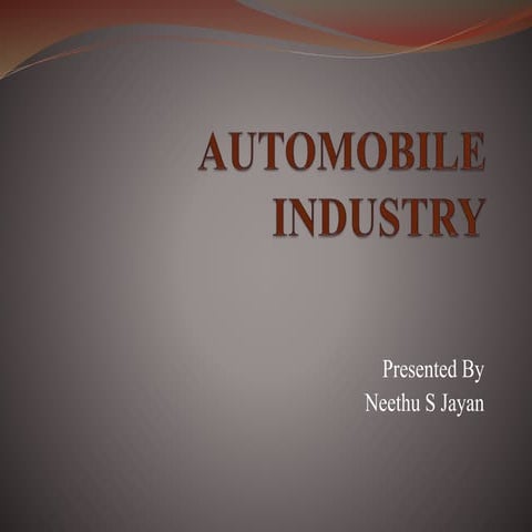 Automobile Industry | PPTX