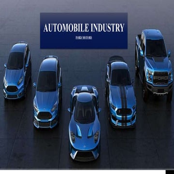 Automobile industry analysis | PPT