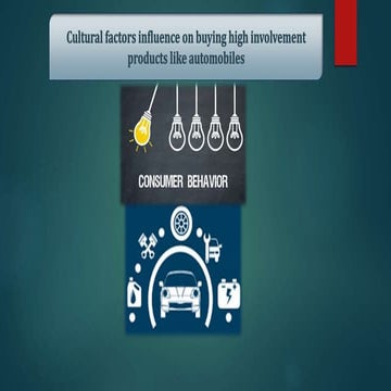 Consumer Behavior towards Automobile Sector | PPT