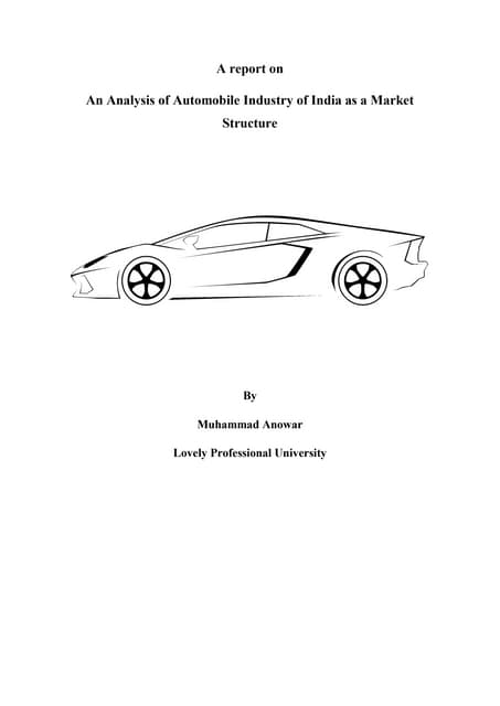 Automobile Industry presentation | PPTX | Automotive Industry | Industries