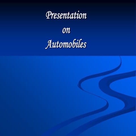 Automobiles | PPT