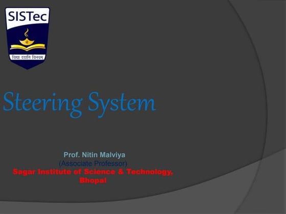 Steering geometry 8 | PPT