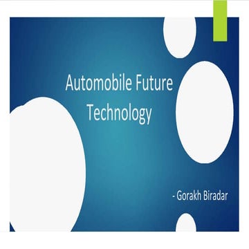 Automobile technology future | PDF