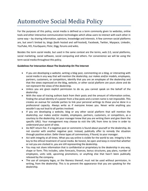 Adp Social Media Response Strategy V3 | PDF