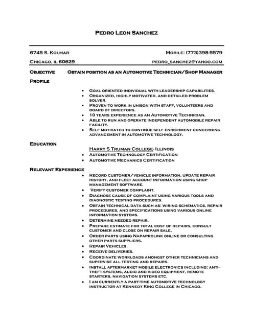 NASCAR RESUME SC | DOCX