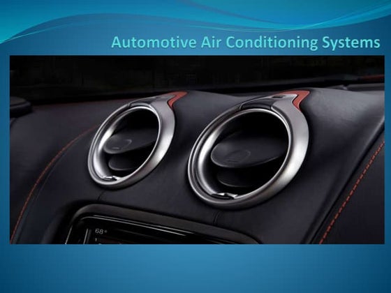 Air conditioning introduction | PDF