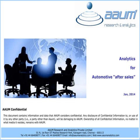 Automotive after sales firm | PPT
