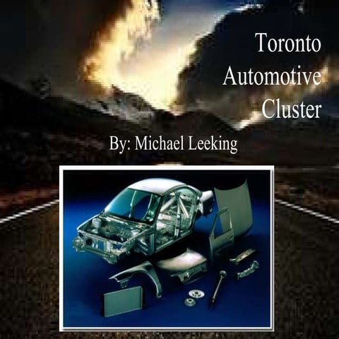 Automotive cluster | PPT