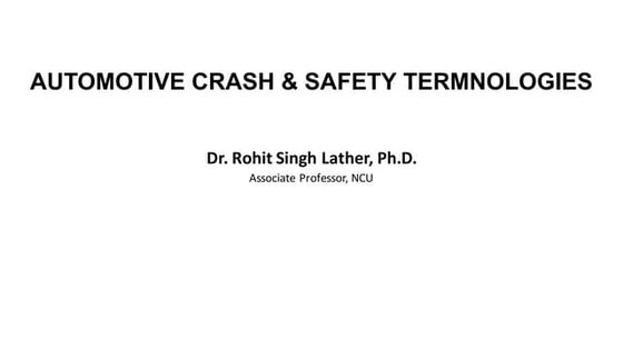 ADVANCE APPLICATION OF CAE IN CRASH ANALYSIS.pptx